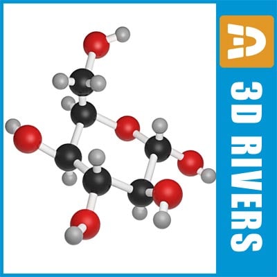 idose molecule structure 3d max